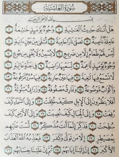 Al-Ghashiyah: Explanation and Benefits